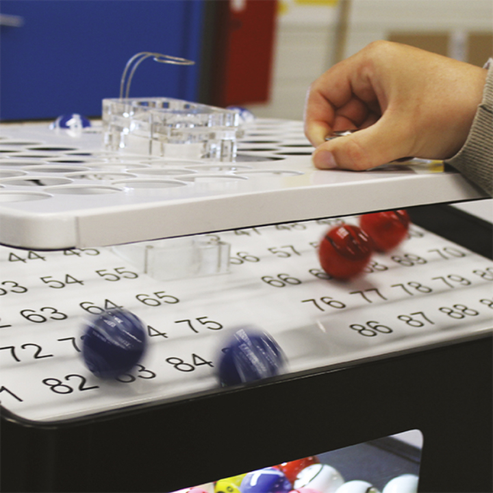 Desktop Bingo Blower, Black